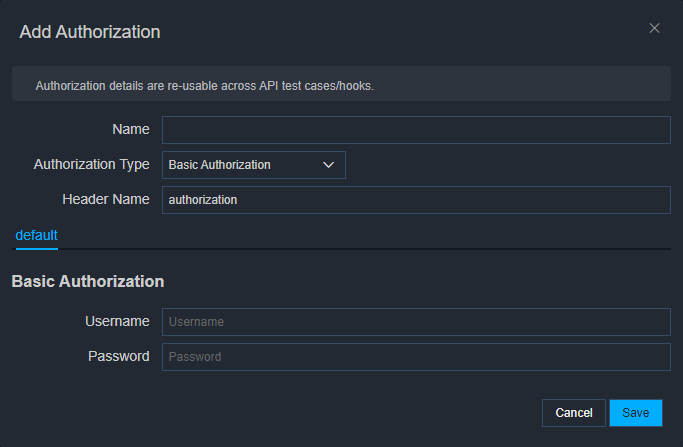 Basic Authorization VREST NG Documentation