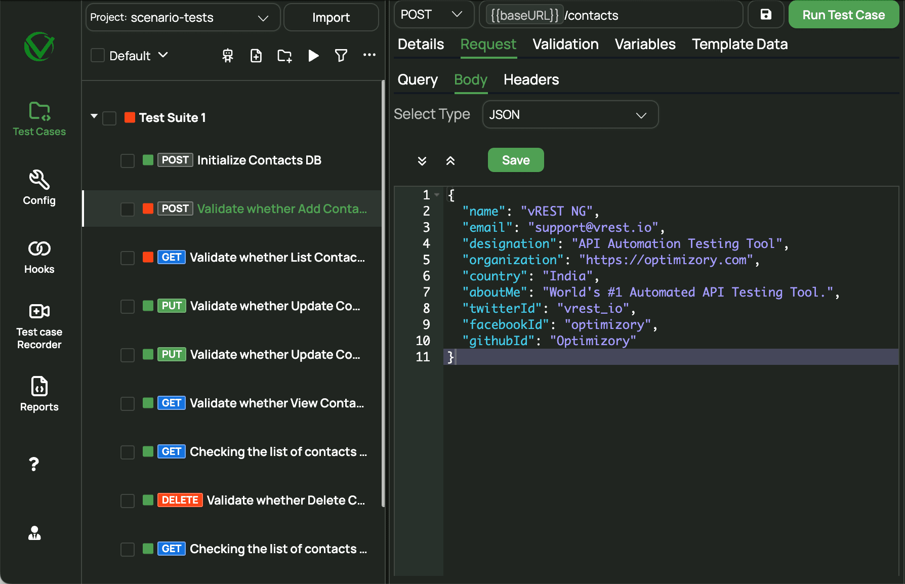 Vrest Ng Zero Code Api Test Automation Solution